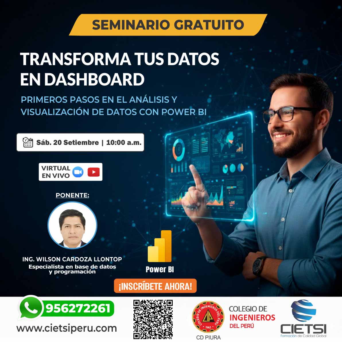 SEMINARIO GRATUITO TRANSFORMA TUS DATOS EN DASHBOARDS: PRIMEROS PASOS ...